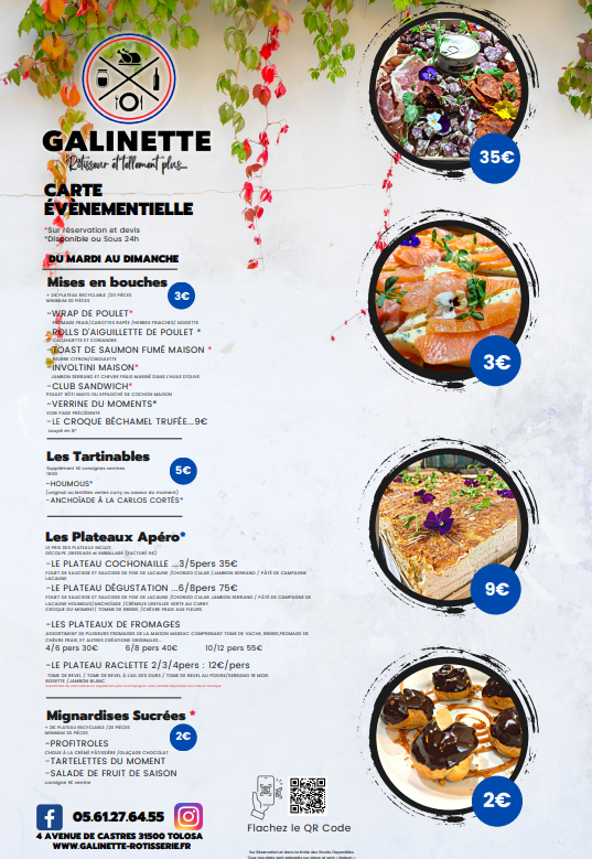 Galinette : Restaurant et rôtisserie dans le quartier Côte Pavée